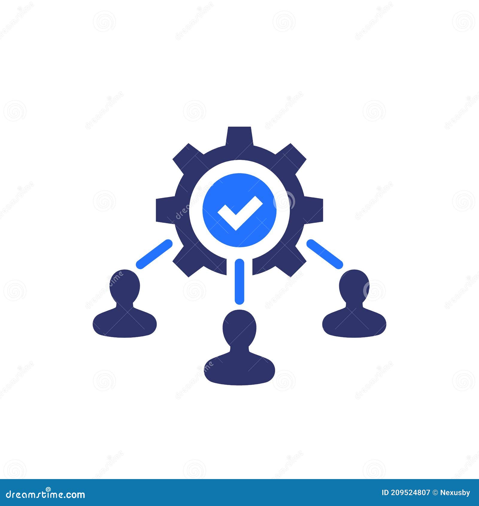 Interaction Icon with People, Vector Stock Vector - Illustration of ...