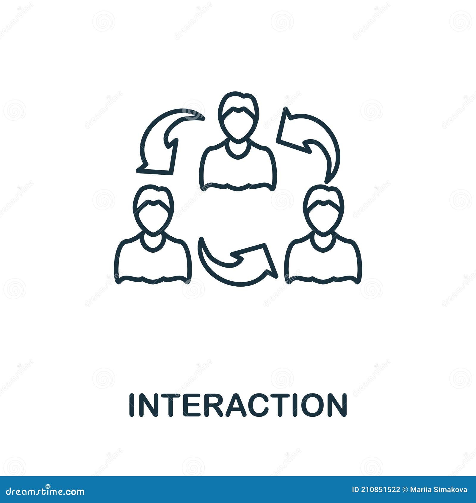Interaction Icon. Simple Element from Management Collection. Creative ... Interaction Icon. Simple Element from Management Collection. Creative ...
