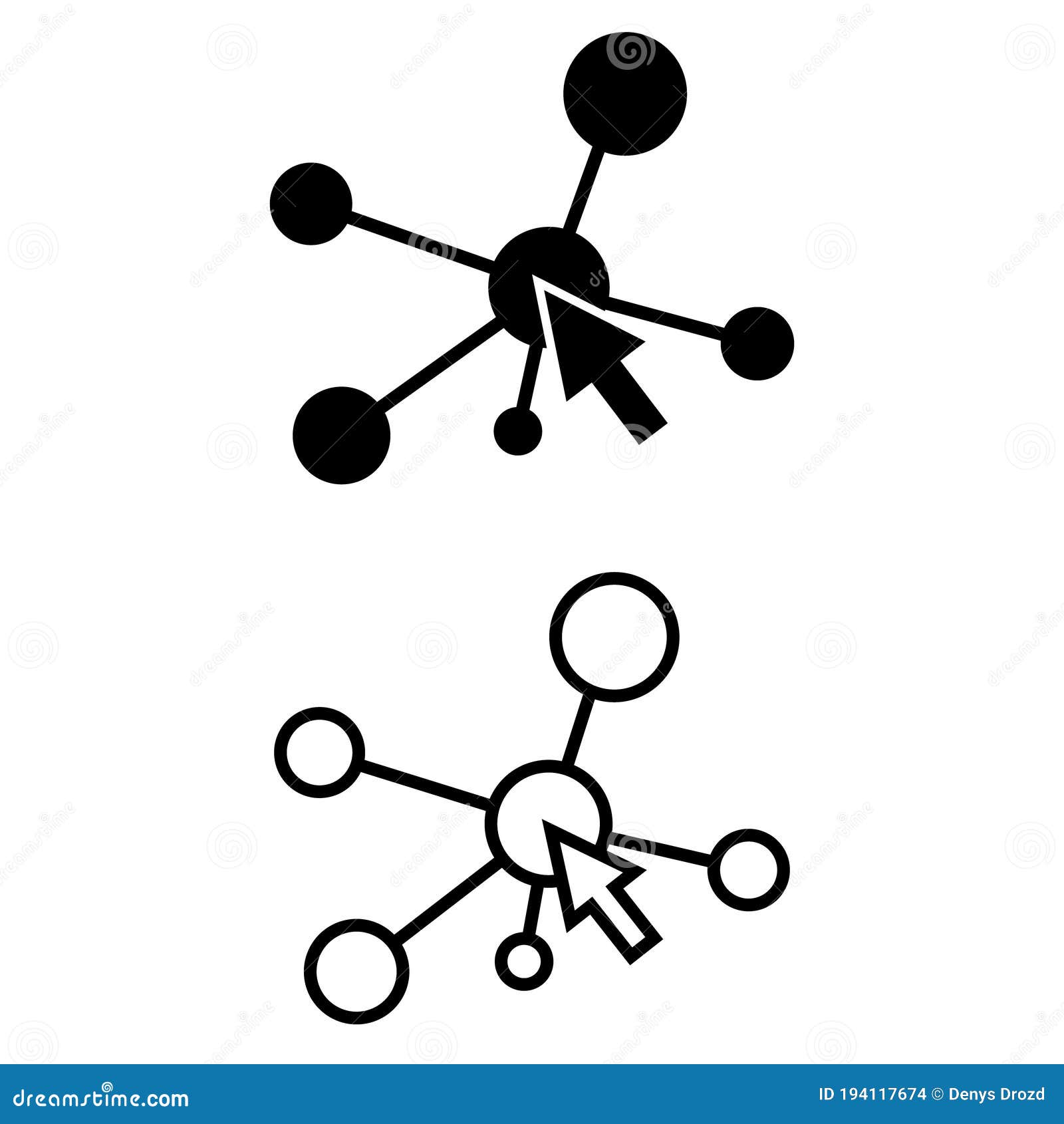 Interaction Icon Vector Set. Connection Illustration Sign Collection ...