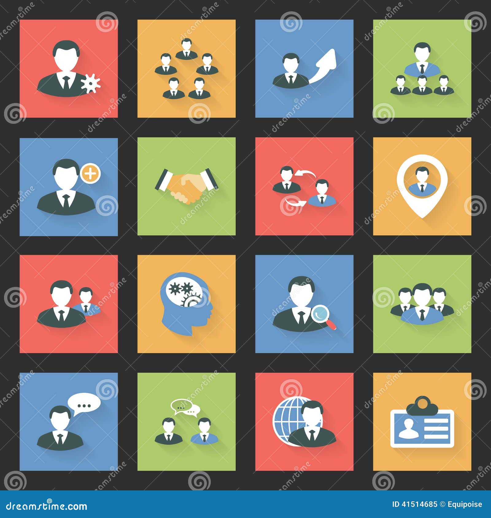 Interaction icons set stock vector. Illustration of promotion - 41514685