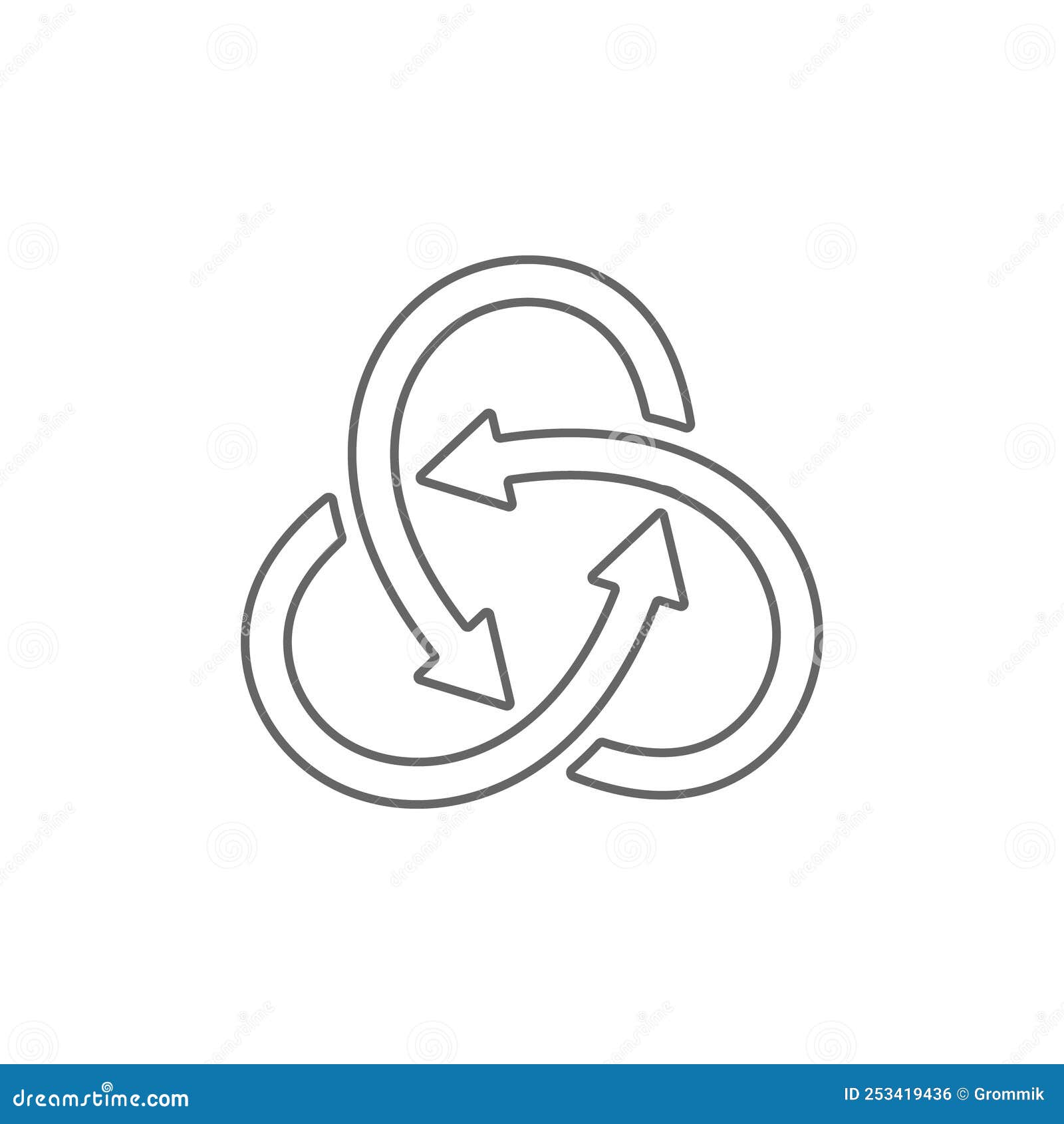 Interlaced Arrow Vector Illustration | CartoonDealer.com #47613660