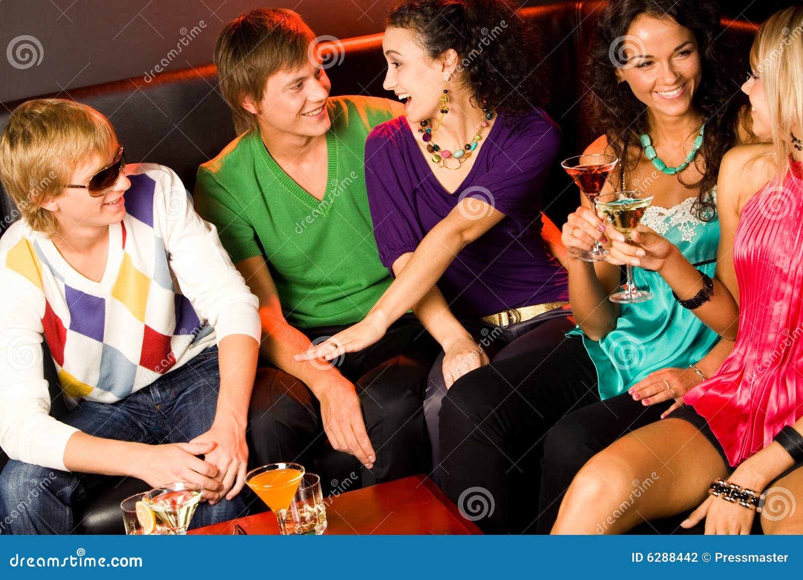 Interaction at a party stock photo. Image of holiday, girl - 6288442