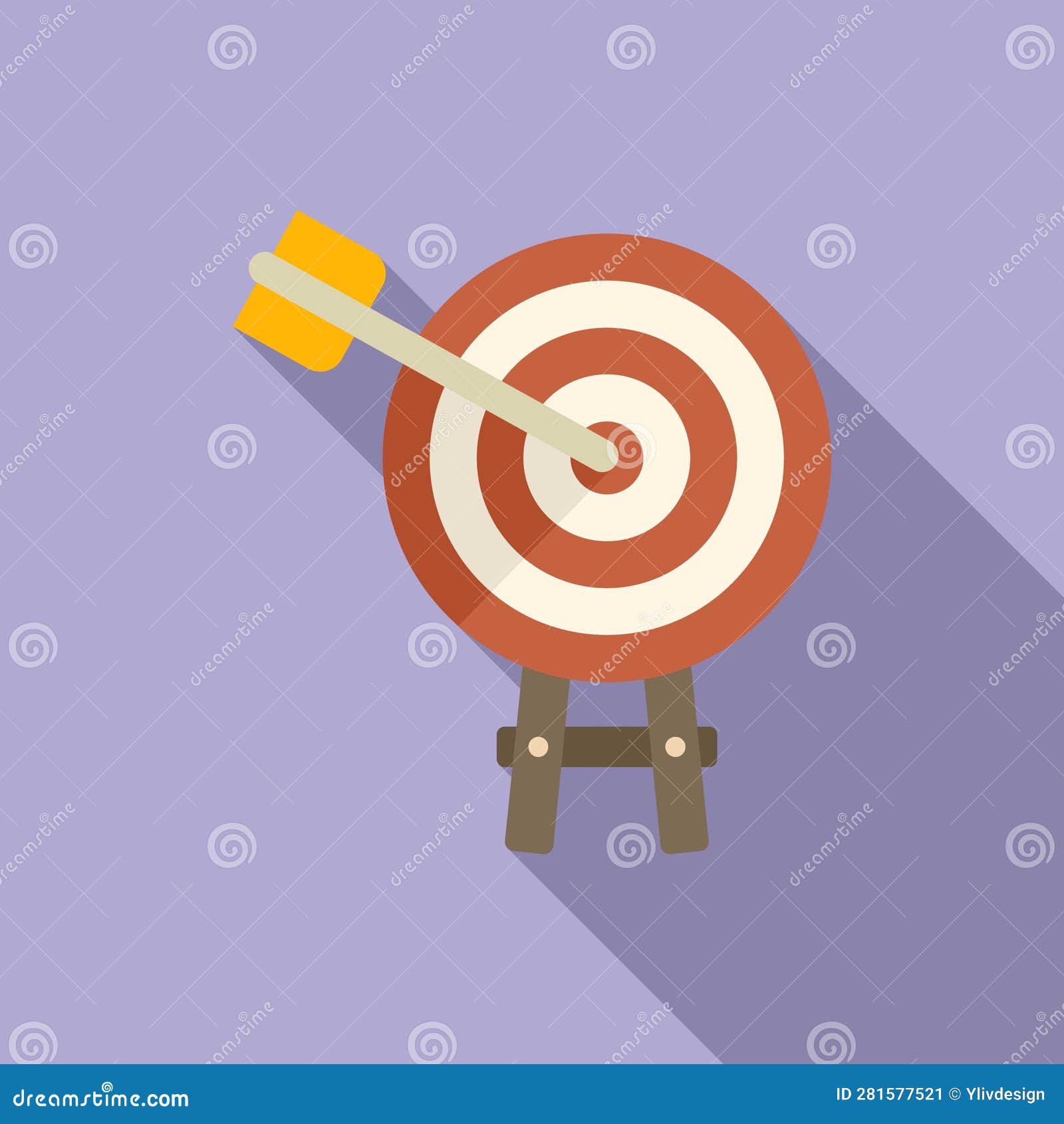 Interaction Target Icon Flat Vector. Digital Service Stock Illustration ...