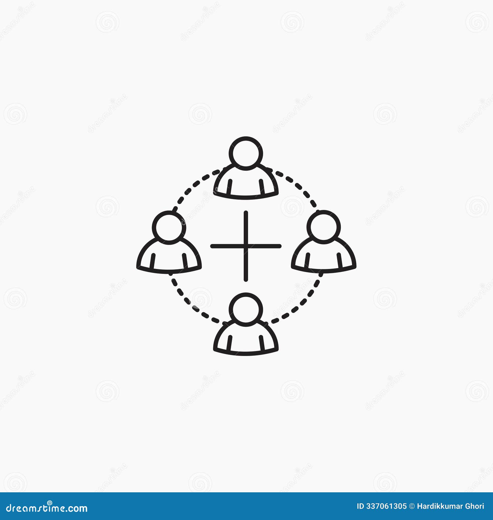 Interactionline in Thin Line Black Color. Flat Simple Vector Symbols ...