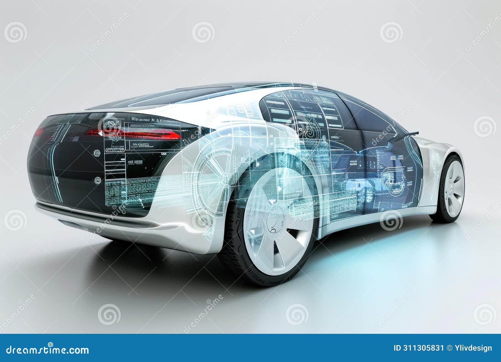 Interactive Augmented Reality Car. Generate Ai Stock Image - Image of ...