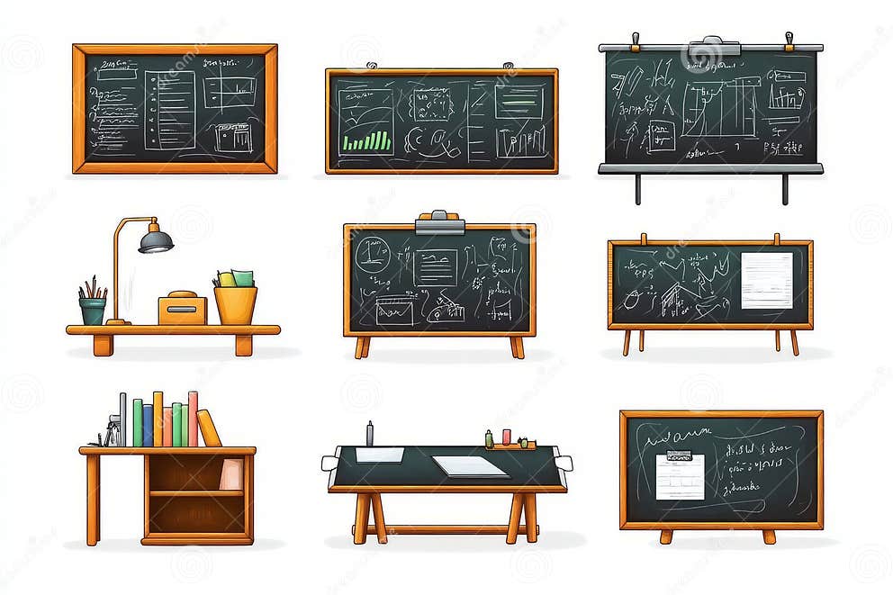 Interactive Boards for Information Display, Featuring Various Designs ...