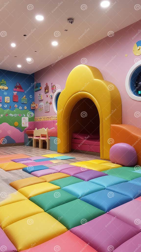 Interactive Children S Edutainment Center Stock Illustration ...