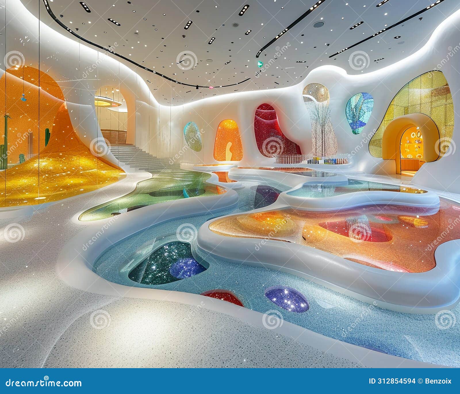 Interactive Childrens Museum with Educational Play Areas Stock Photo ...