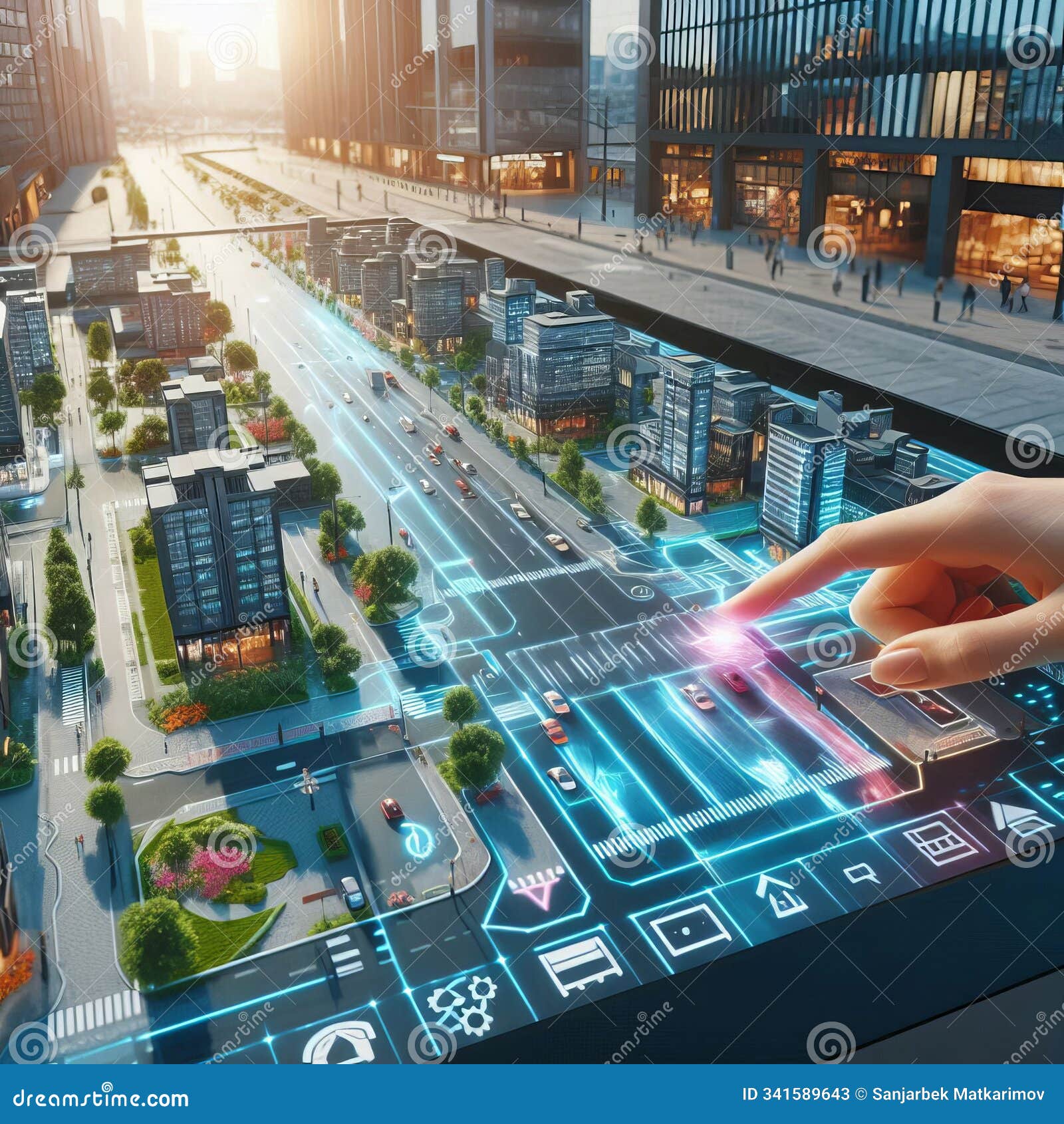 Interactive City Maps â€“ Interactive Digital Maps Embedded in T Stock ...