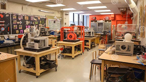 Interactive Classroom Technology Stock Illustration - Illustration of ...