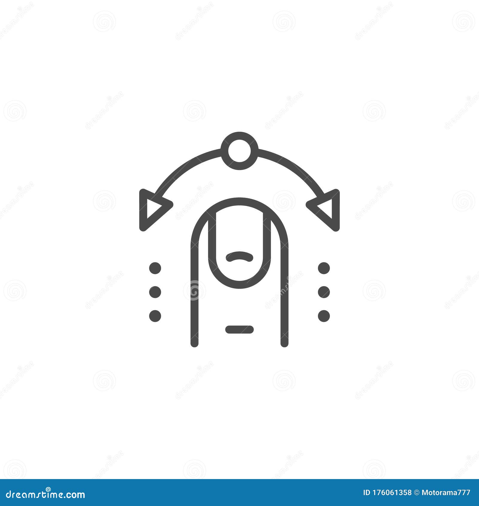 Interactive Control Line Outline Icon Stock Vector - Illustration of ...