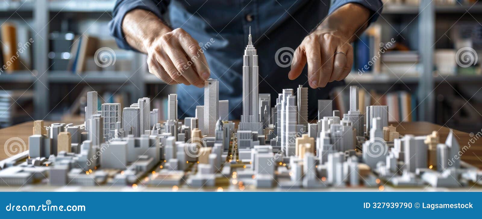 Interactive 3D City Model In An Entrepreneurs Hands For A Tech Expo ...