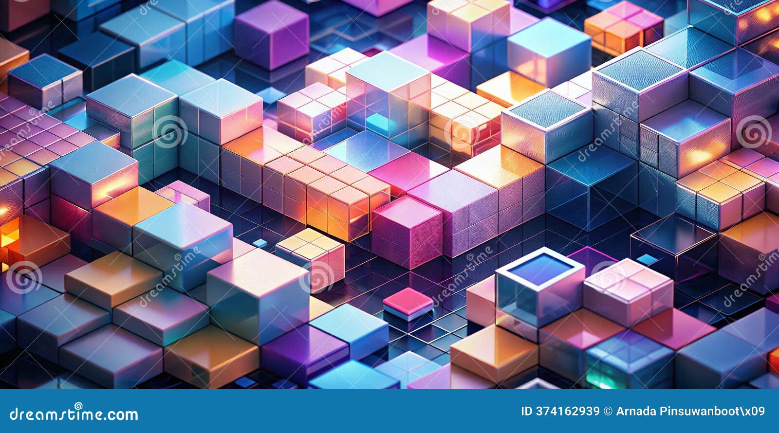 Virtual Cube Logo Design Stock Photography | CartoonDealer.com #168066044