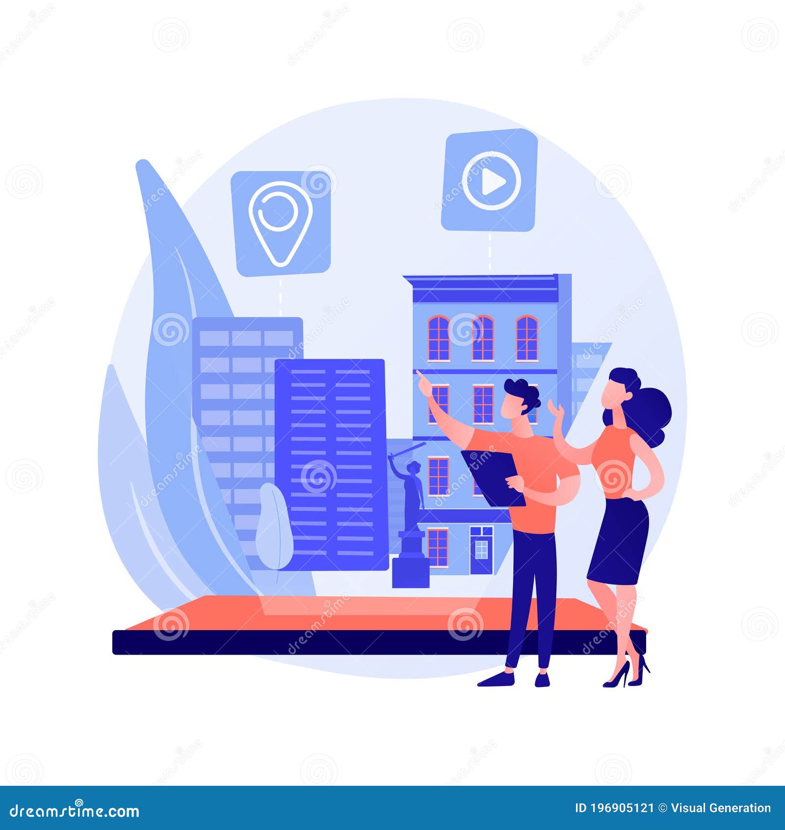 Interactive Design Visualization Abstract Concept Vector Illustration ...