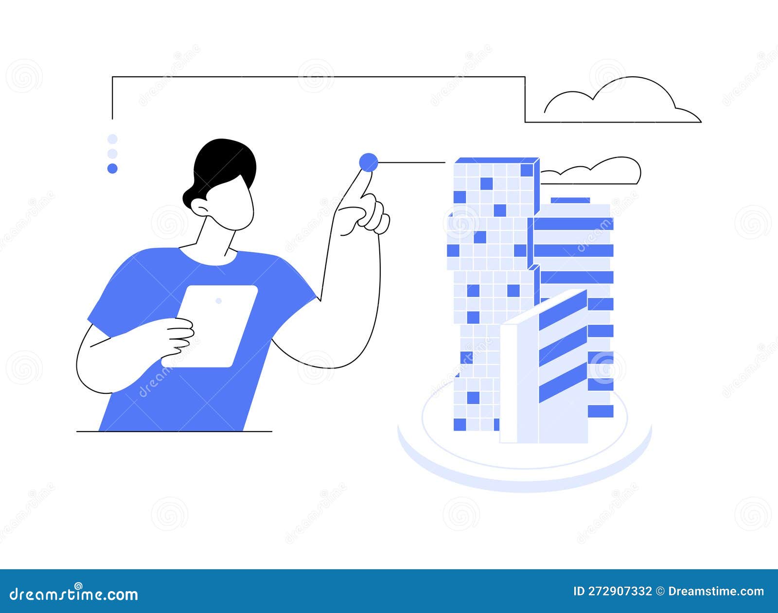 Interactive Design Visualization Abstract Concept Vector Illustration ...