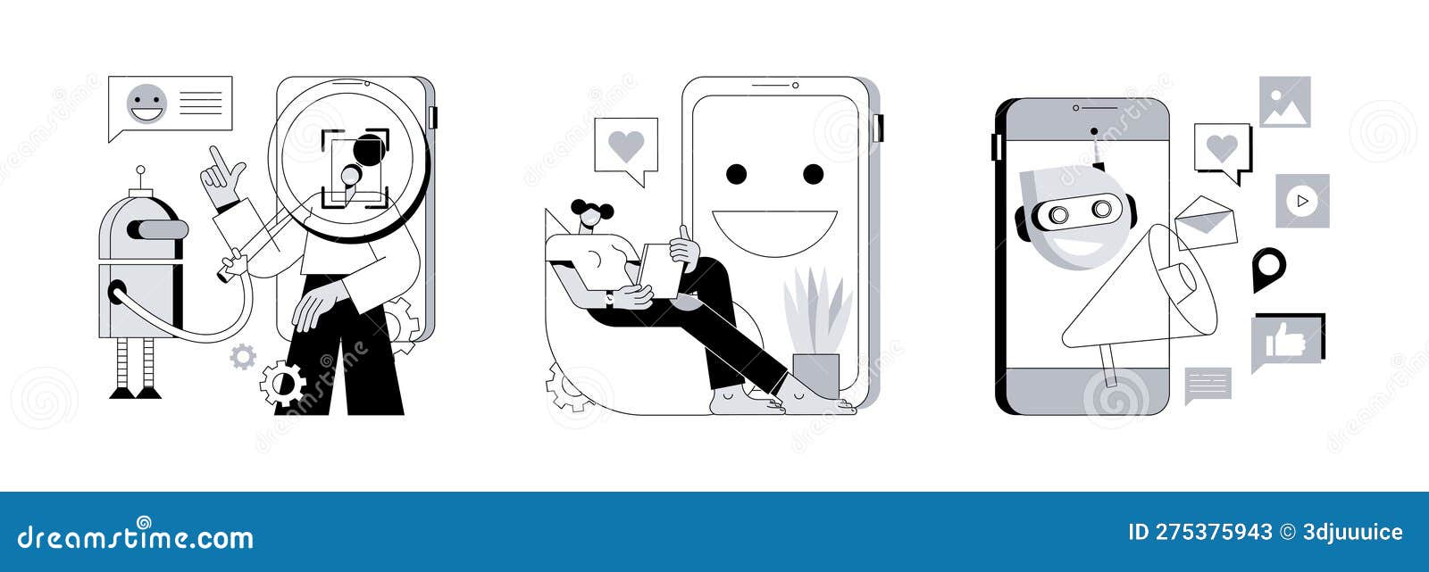 Interactive Device Abstract Concept Vector Illustrations. Stock Vector ...