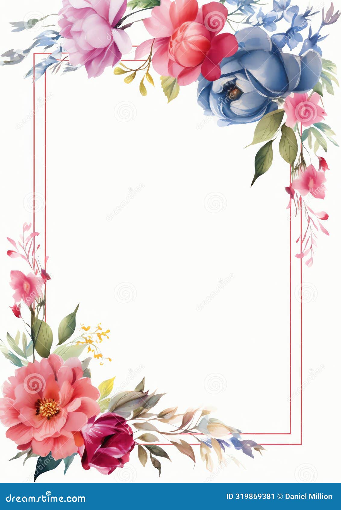 Interactive Digital Frame Border on White Background Stock Illustration ...