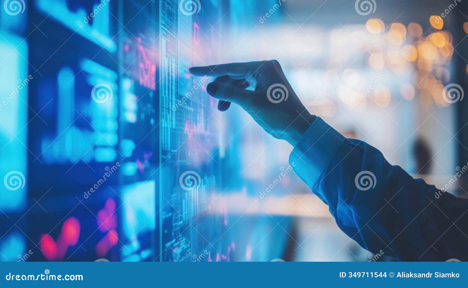 Tech-Enhanced Home: Elegant Dark Interior Showcasing Digital Home ...