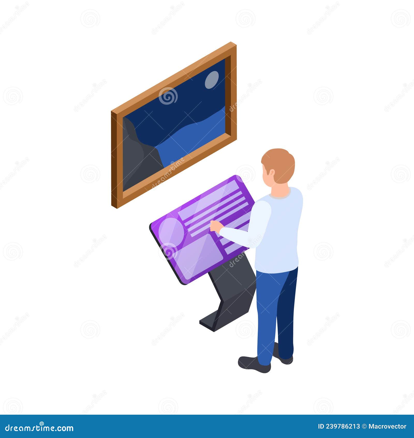 Interactive Exhibition Icon Stock Vector - Illustration of modern, icon ...