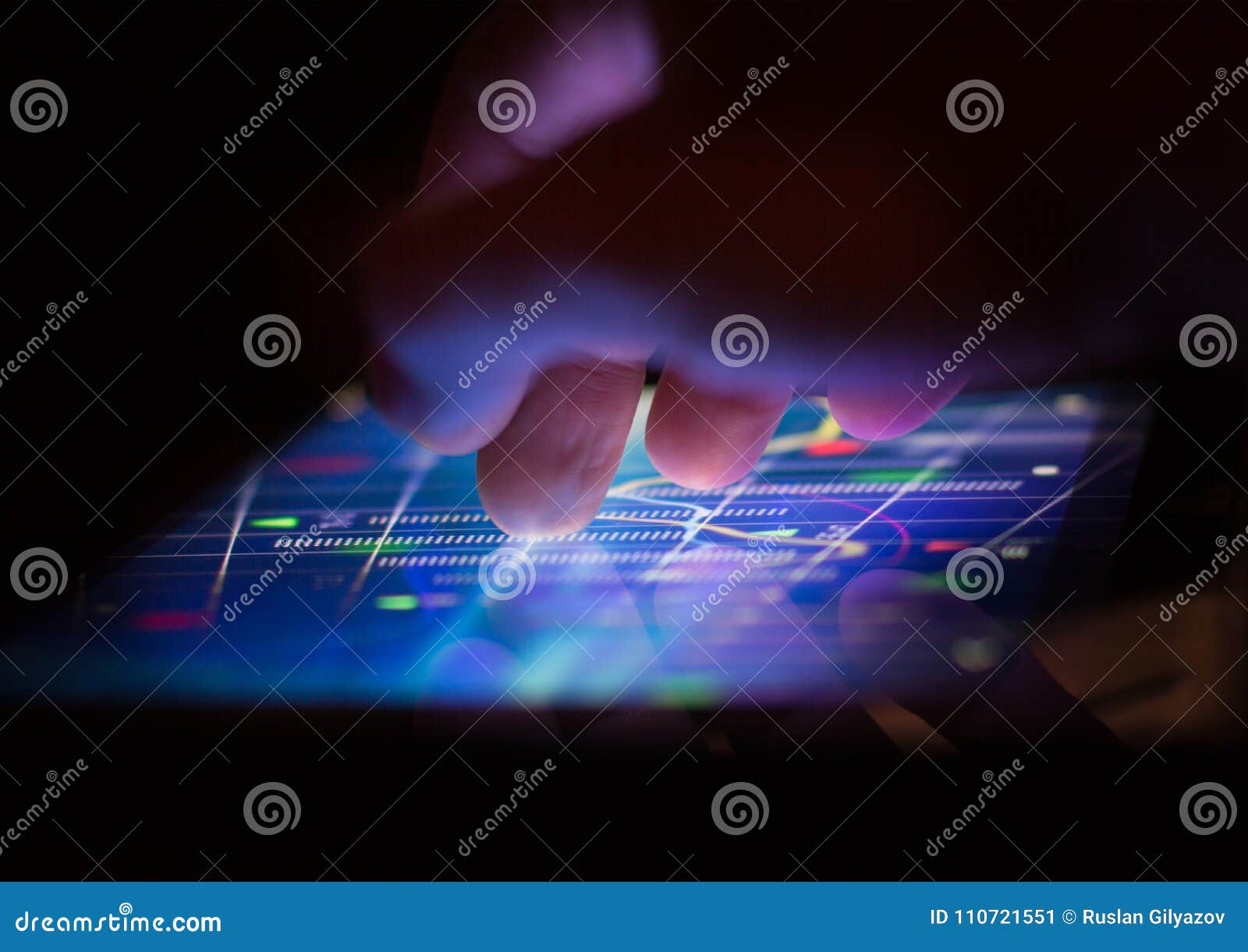 Interactive Financial Quotes and Technical Analysis Stock Image - Image ...