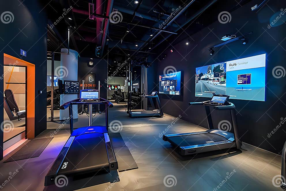 Interactive Fitness Experience, Treadmills with Immersive Virtual ... Interactive Fitness Experience, Treadmills with Immersive Virtual ...