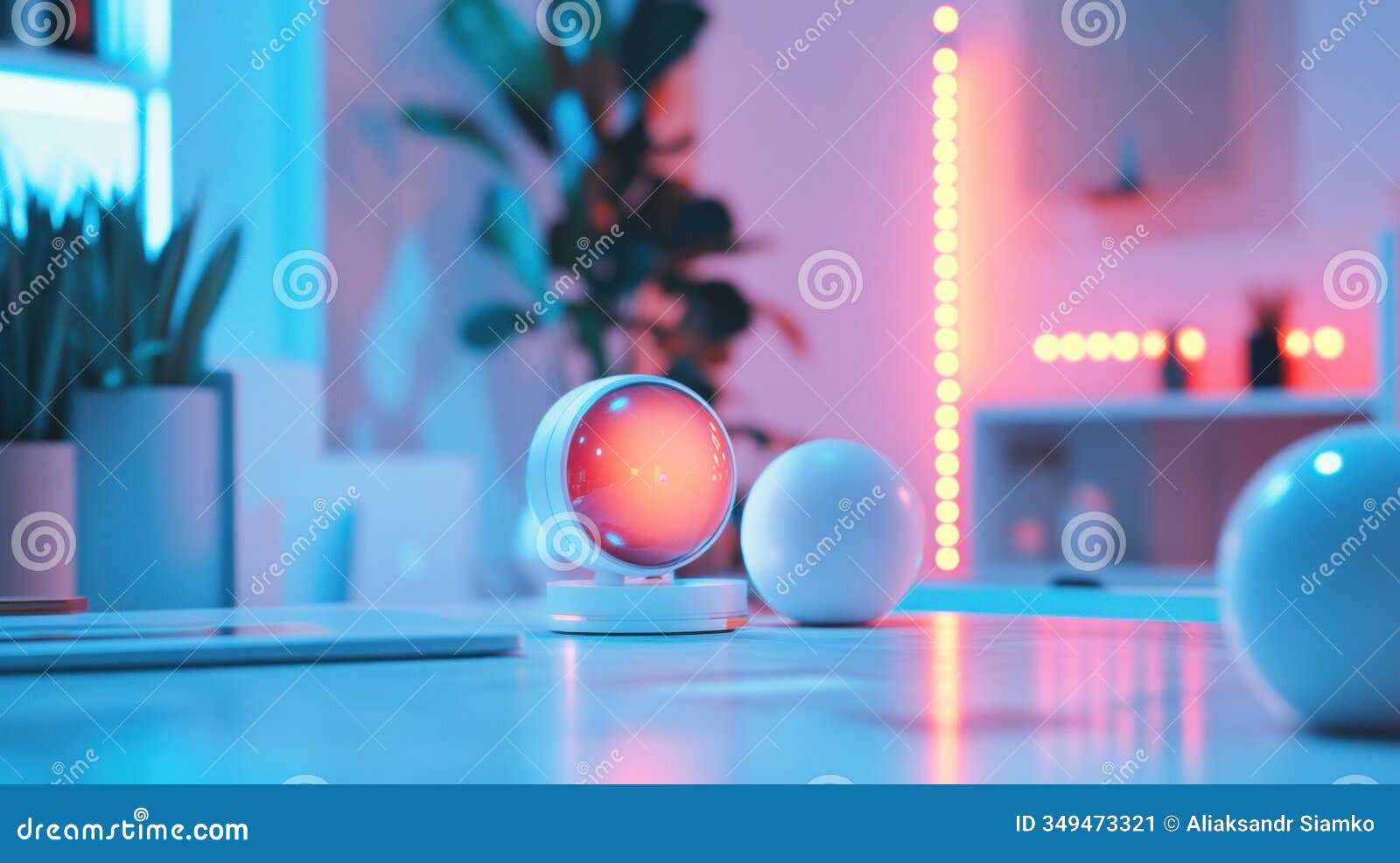 Interactive Futuristic Devices in a Modern Tech Startup Environment ...