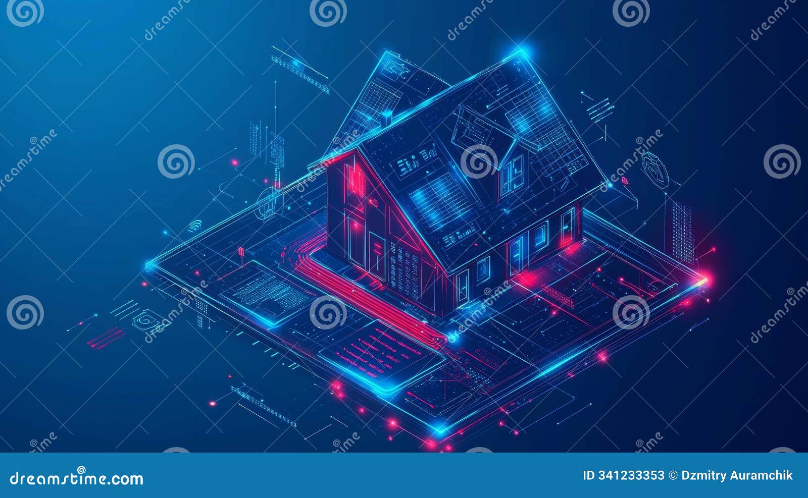 An Interactive, Futuristic Digital Screen Displays Icons for Control ...