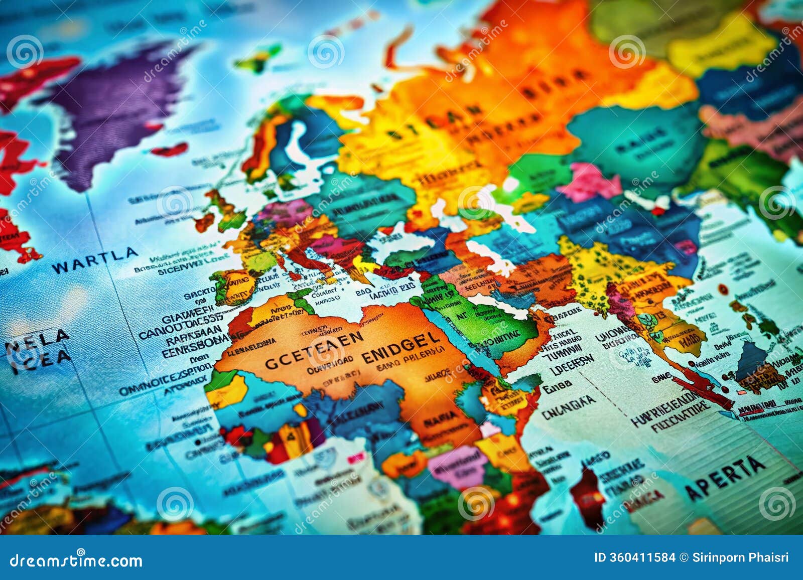 Global Political Map Of The World, Vector | CartoonDealer.com #18319788