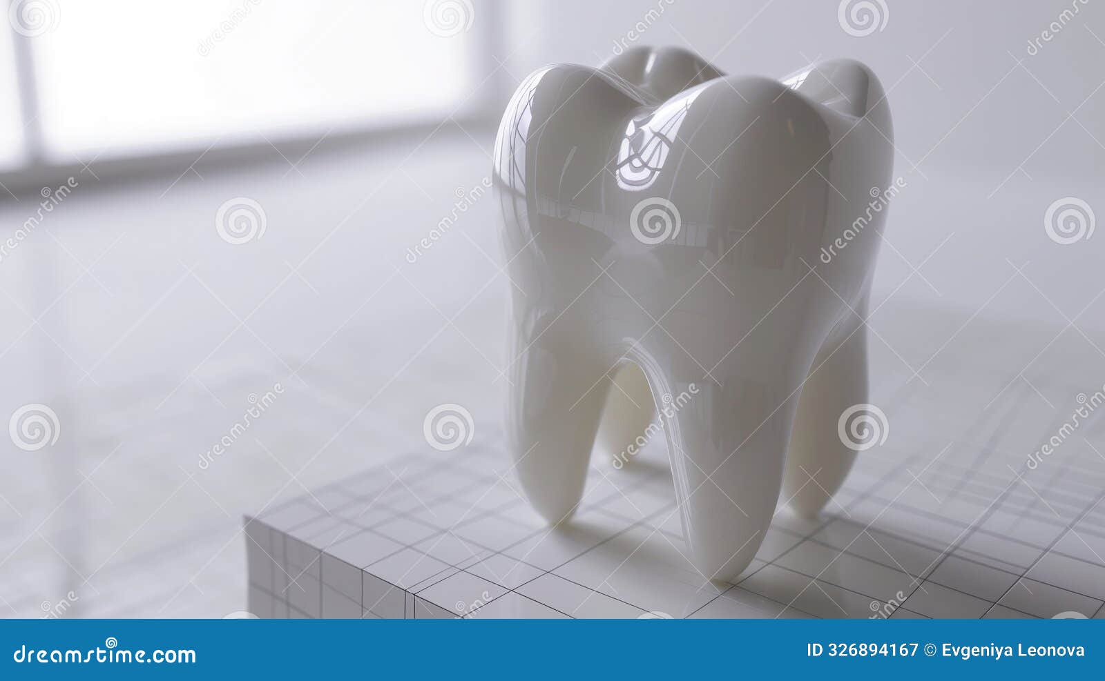 Interactive Grid Overlay On Realistic Tooth Image For Oral Health ...