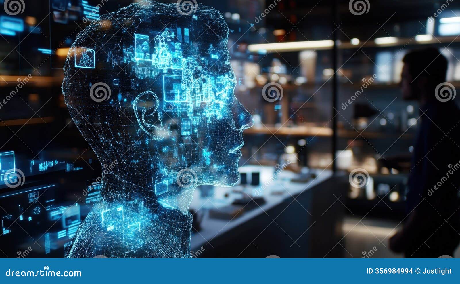 An Interactive Hologram Showing a Physical Representation of a ...