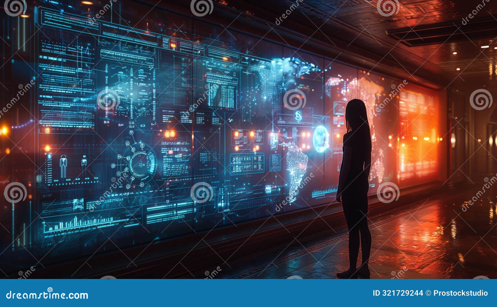 Interactive Holographic Social Studies Display in Futuristic Classroom ...