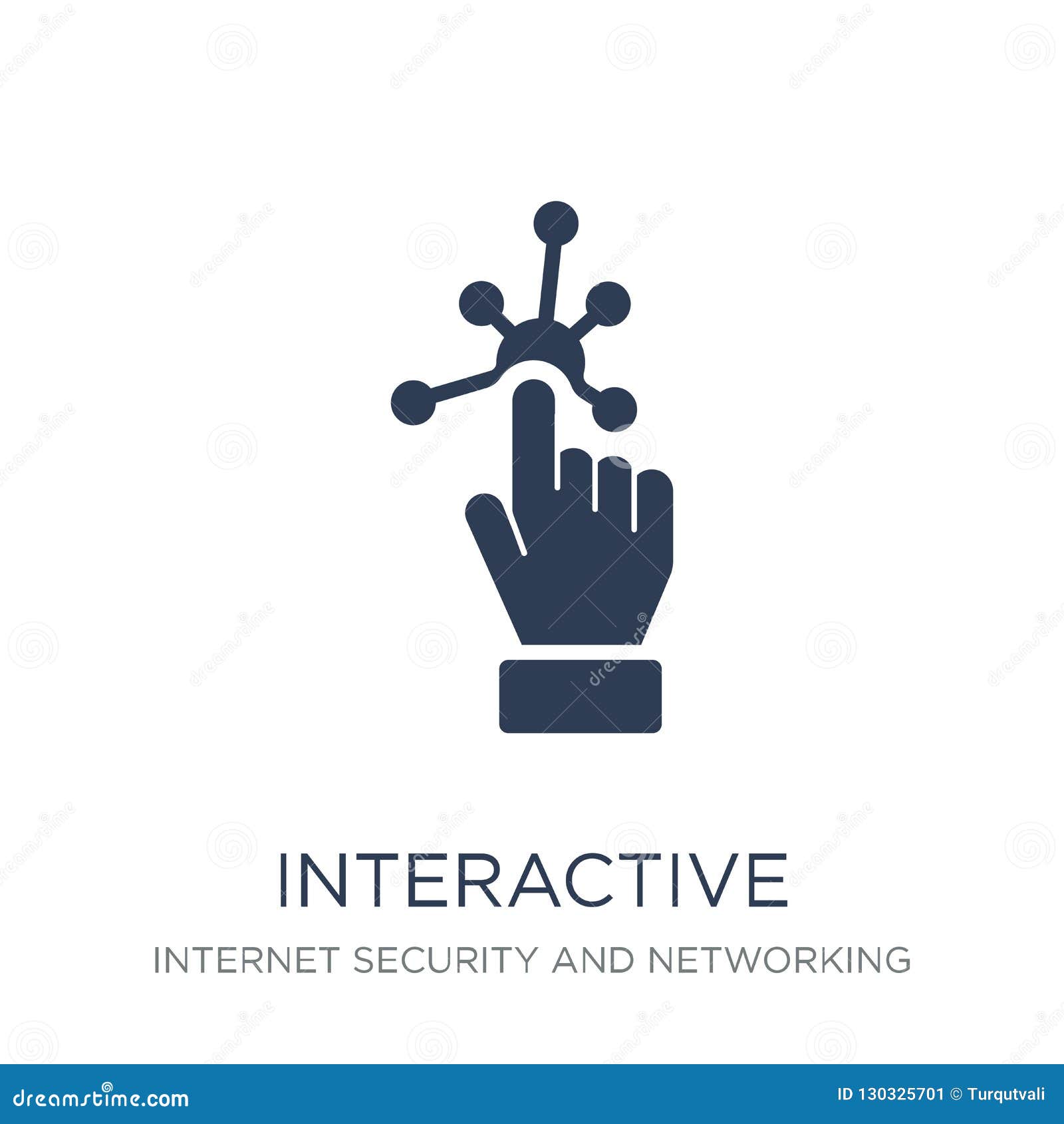 Interactive Icon. Trendy Flat Vector Interactive Icon on White B Stock ...