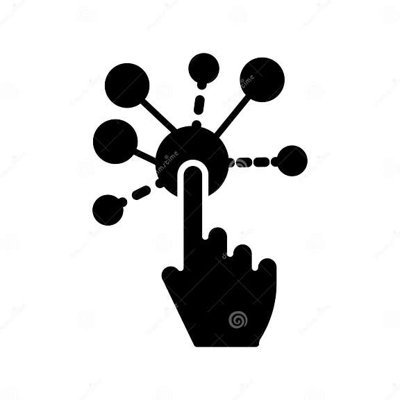 Interactive Icon Set. Choice Variety Vector Symbol. Touch Screen ...