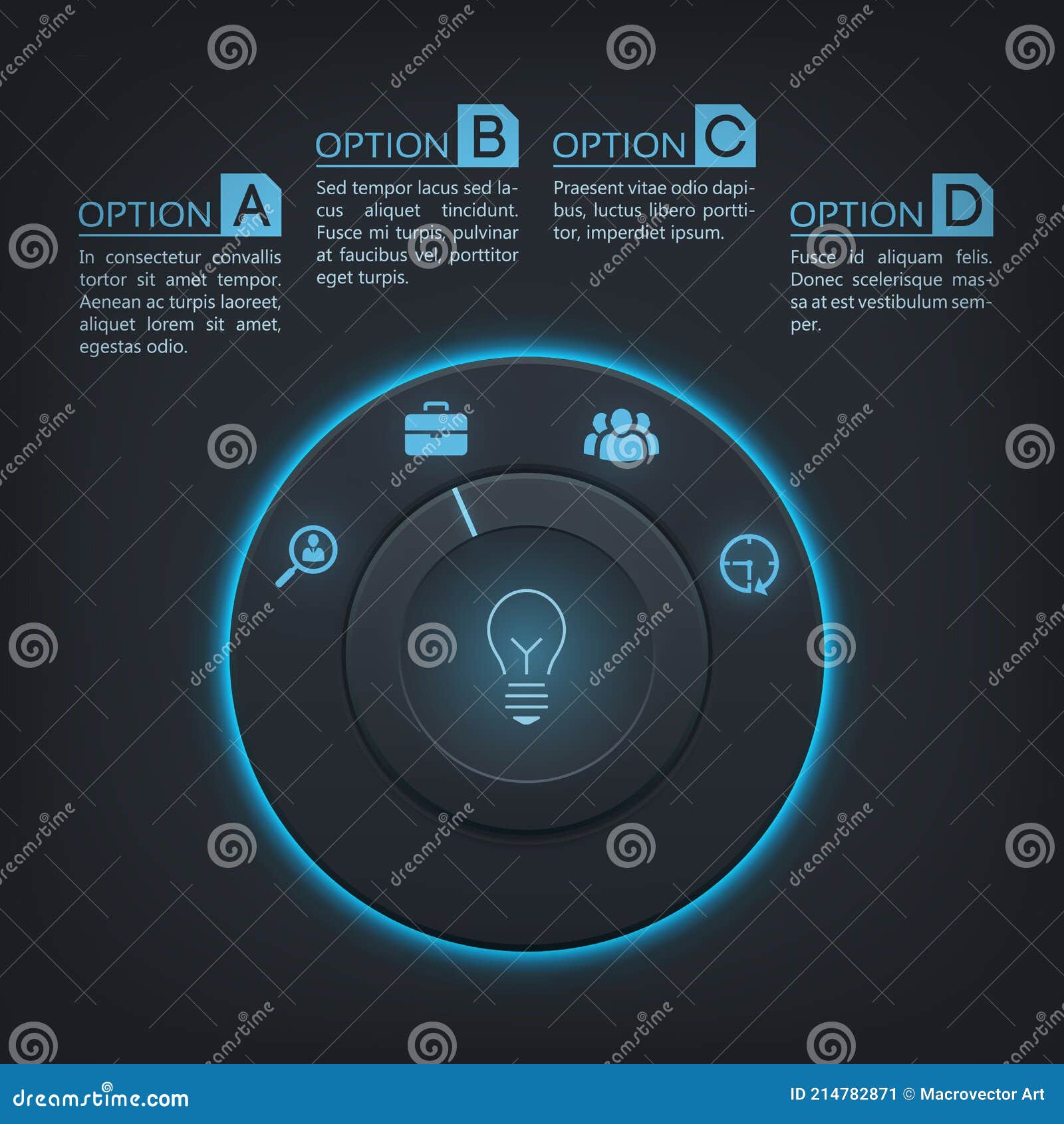 Interactive Infographic Template Stock Vector - Illustration of ...