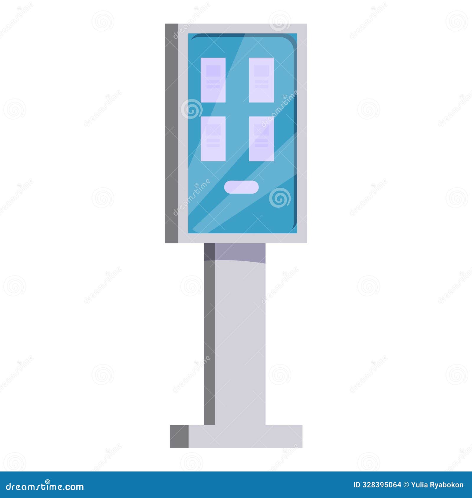 Interactive Information Kiosk Terminal Stand Royalty-Free Stock Image ...