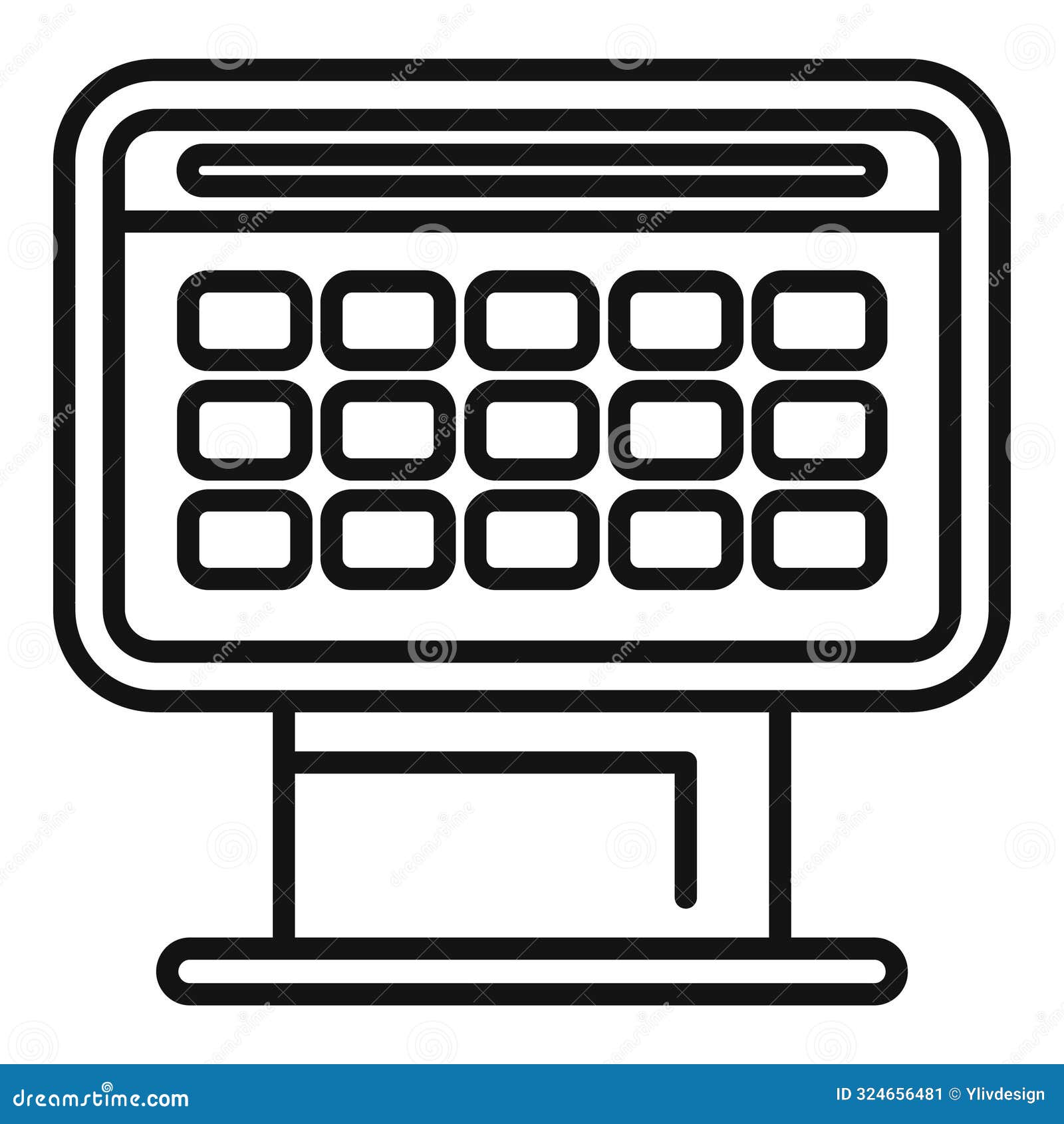 Interactive Information Kiosk Terminal Stand Royalty-Free Stock Image ...