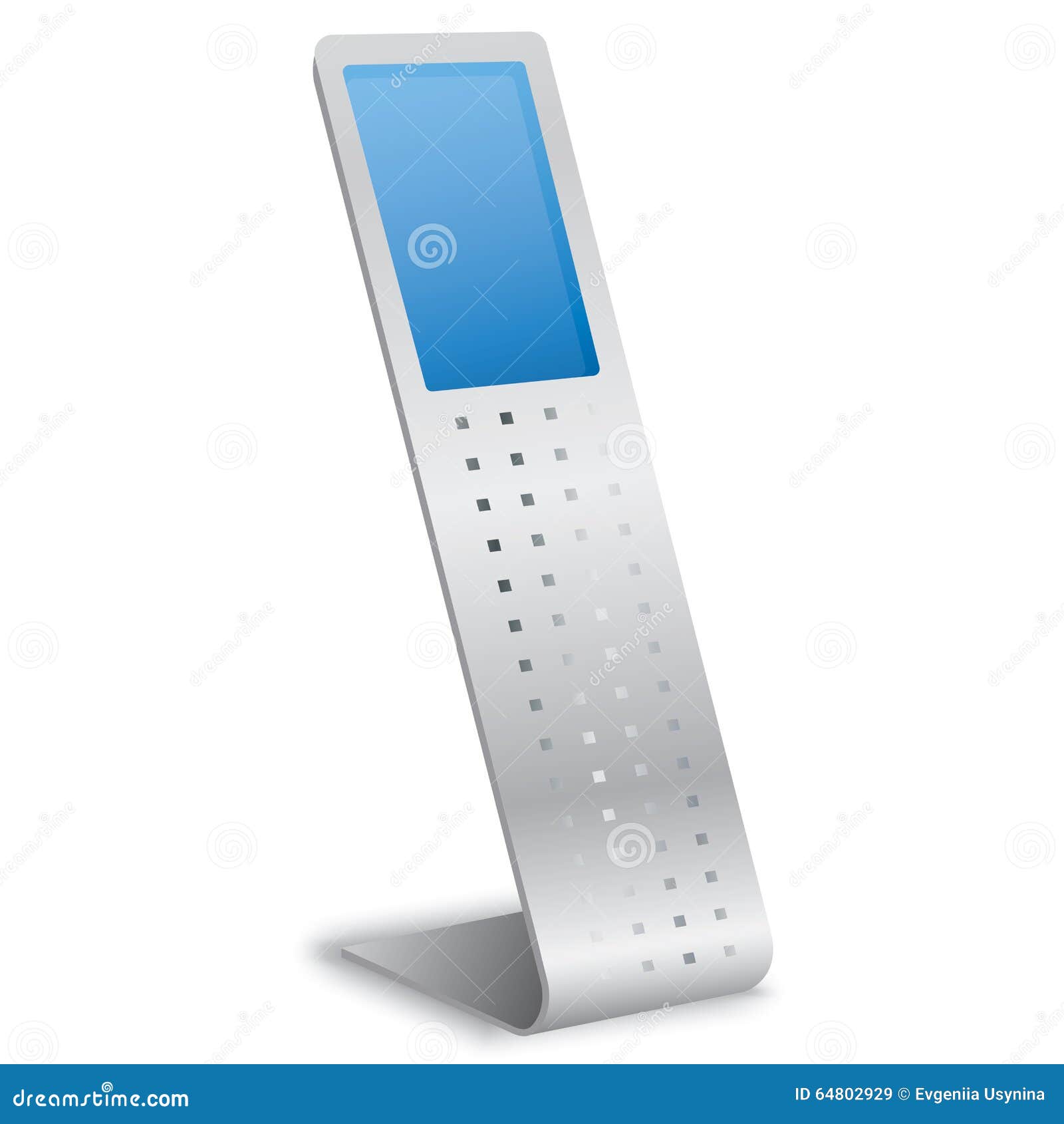 Interactive Information Kiosk Terminal Stand Stock Vector ...