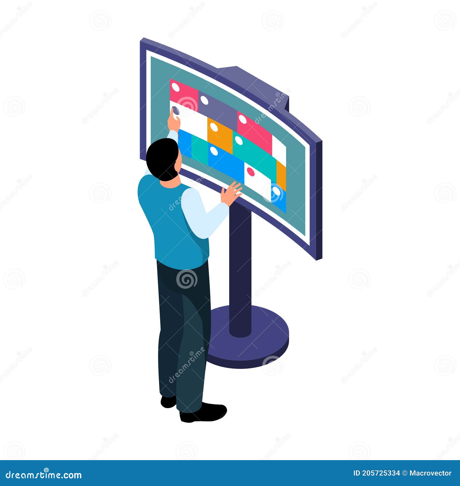 Interactive Information Panel Stock Vector - Illustration of equipment ...