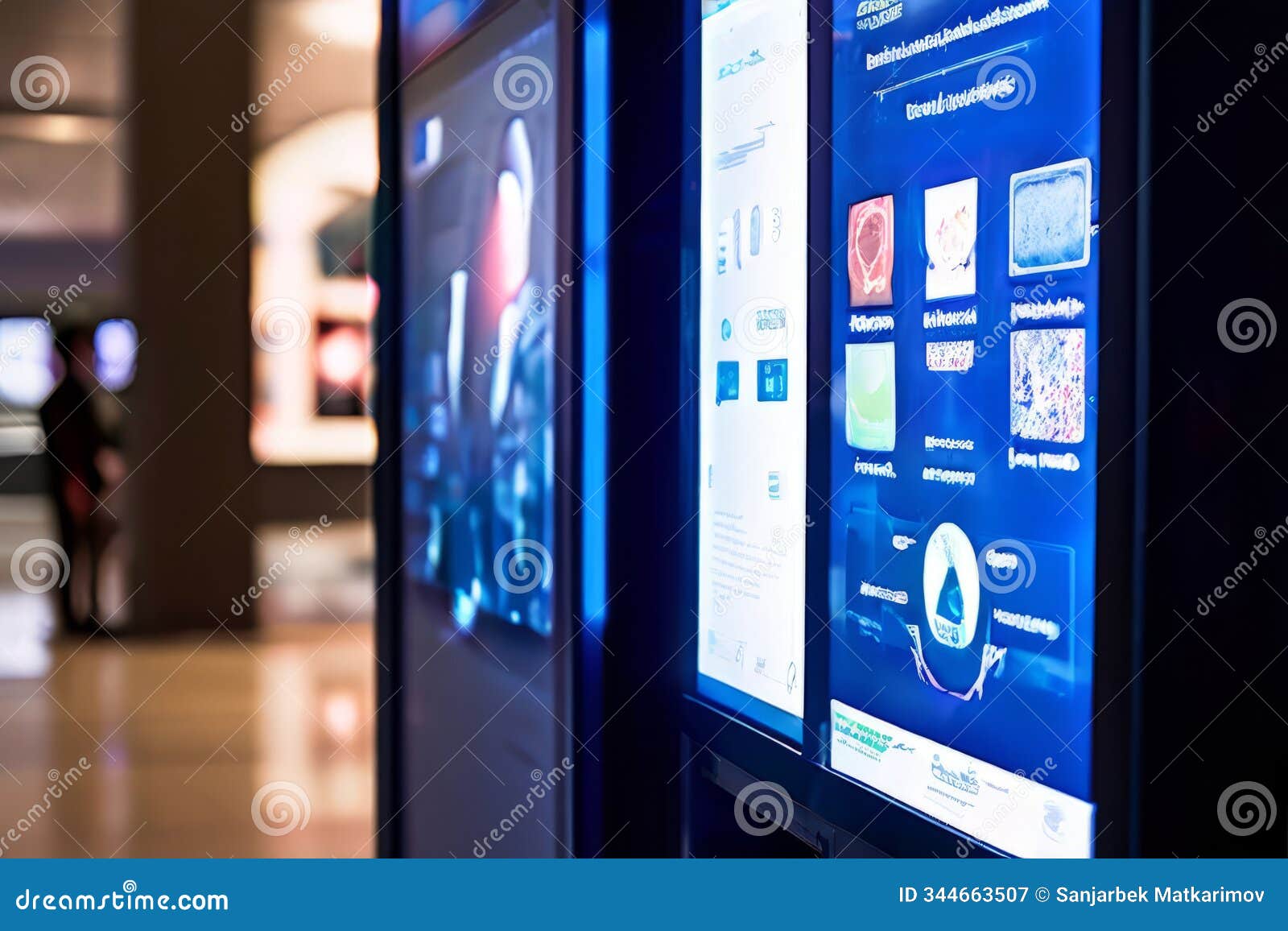 Interactive Kiosk with Touchscreen Interface Close Up of a Kiosk Stock ...