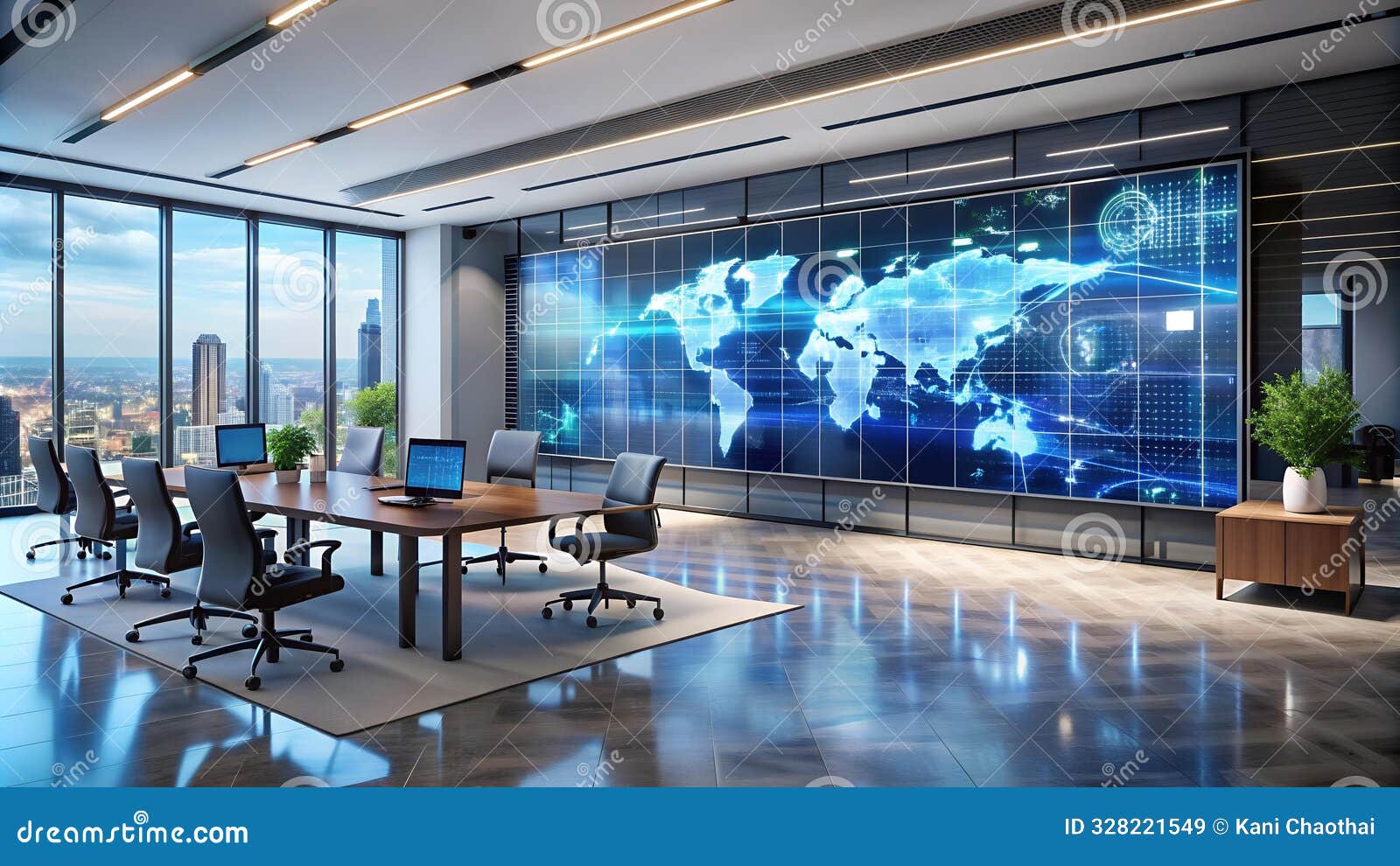 The Interactive Landscape an Open Plan Office with Digital Surfaces and ...