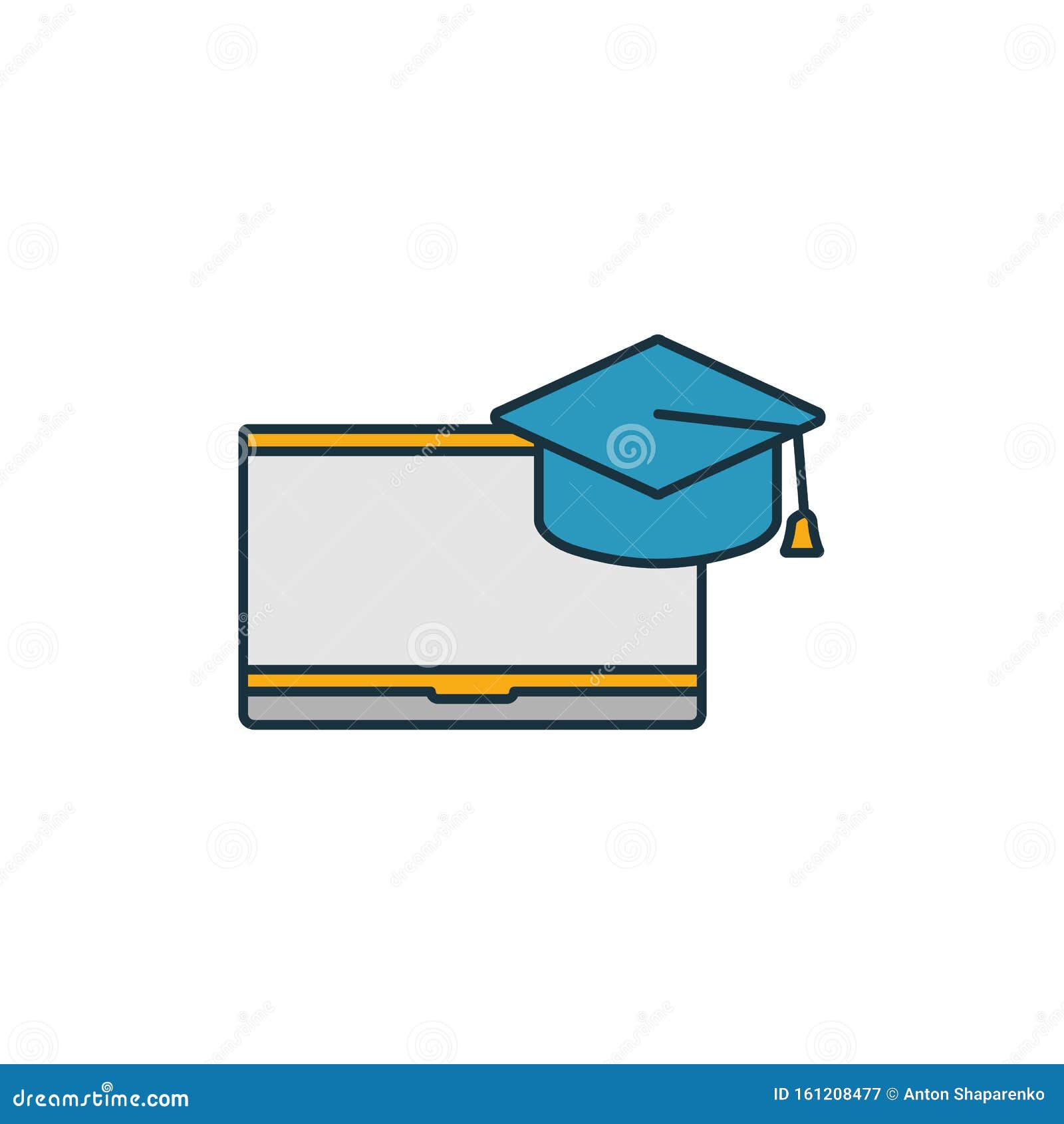 Interactive Learning Environment Icon Set. Four Elements in Diferent ...