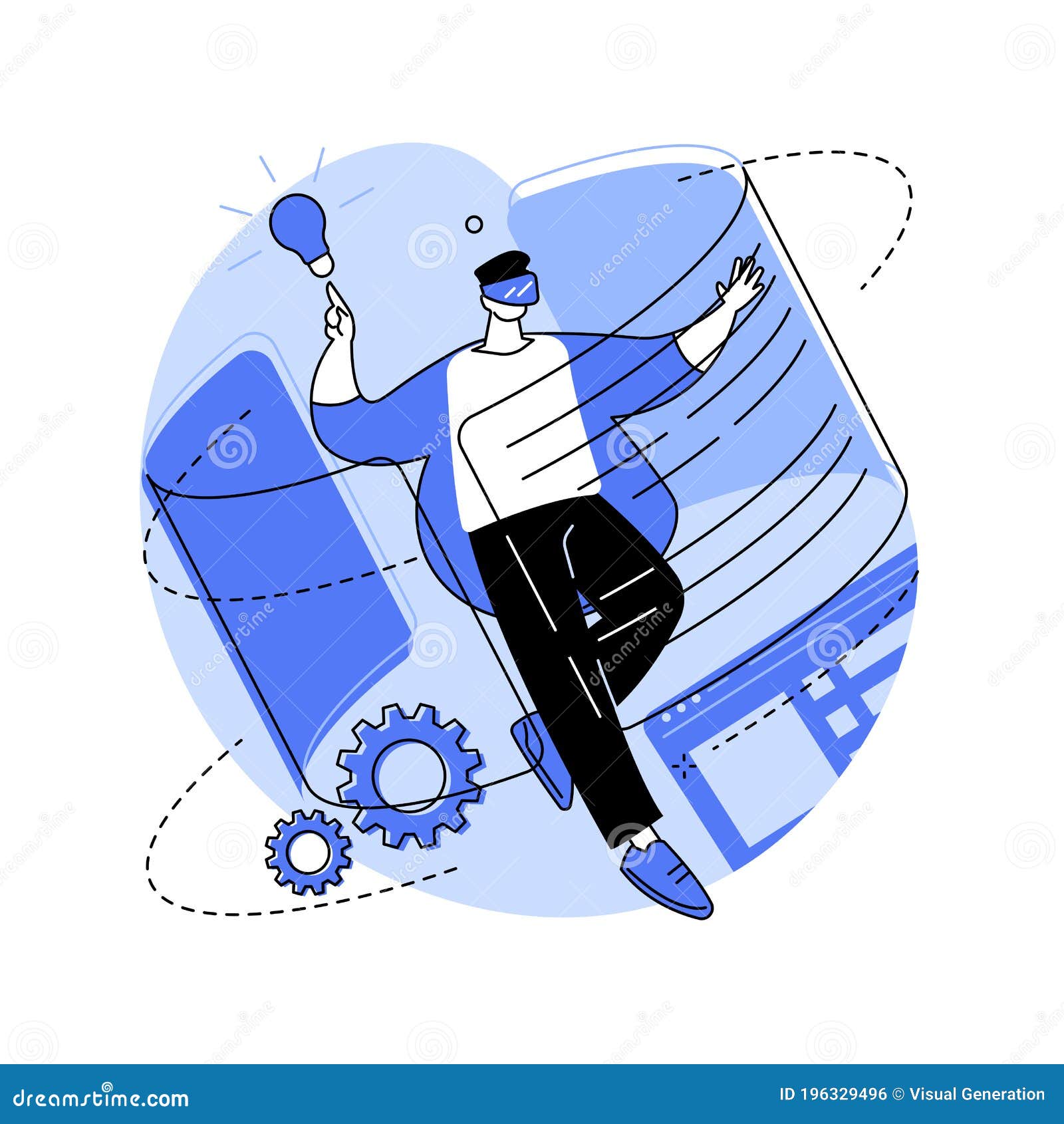 Interactive Learning Experience Abstract Concept Vector Illustration ...