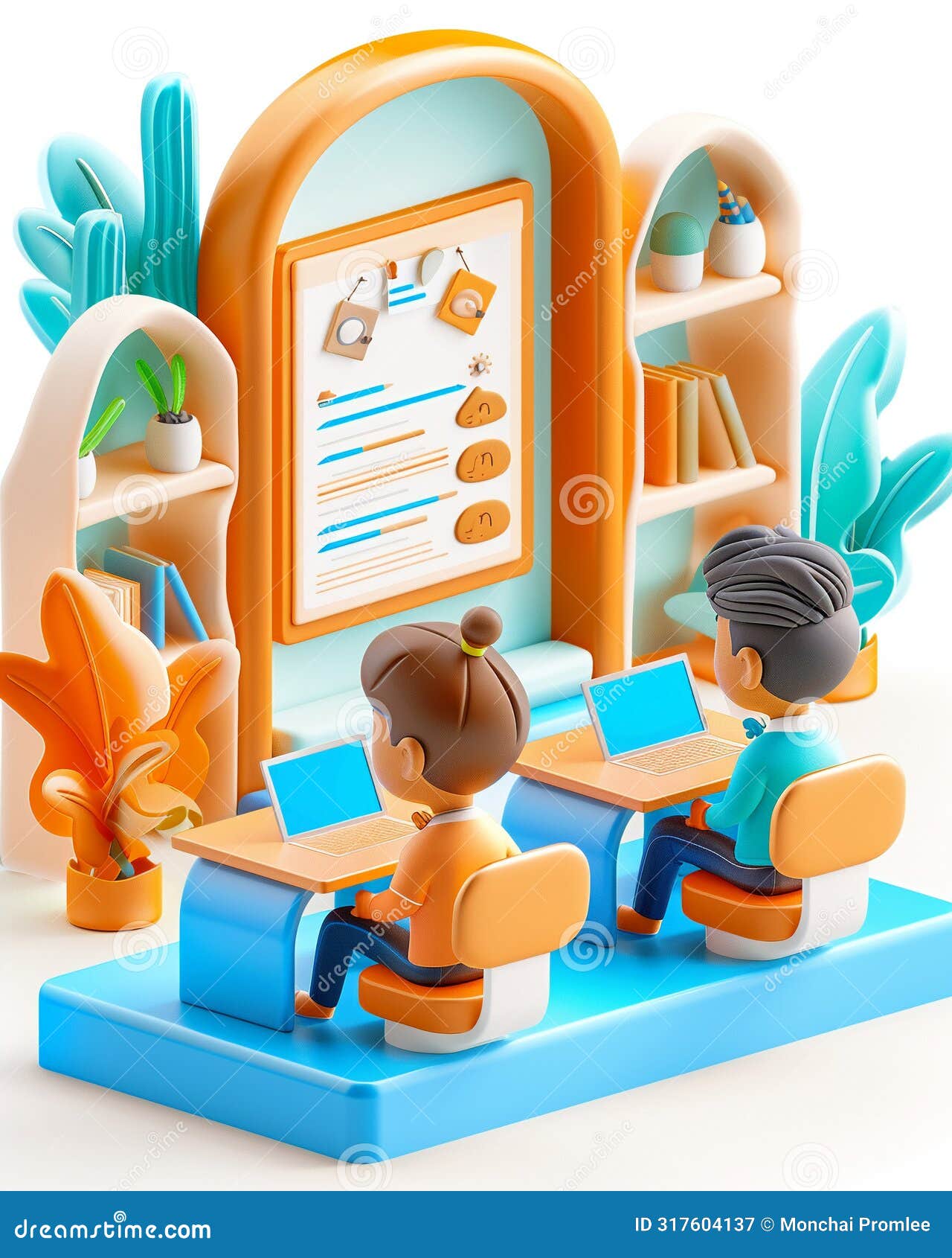 Interactive Learning Session in a Multicultural Classroom with Digital ...