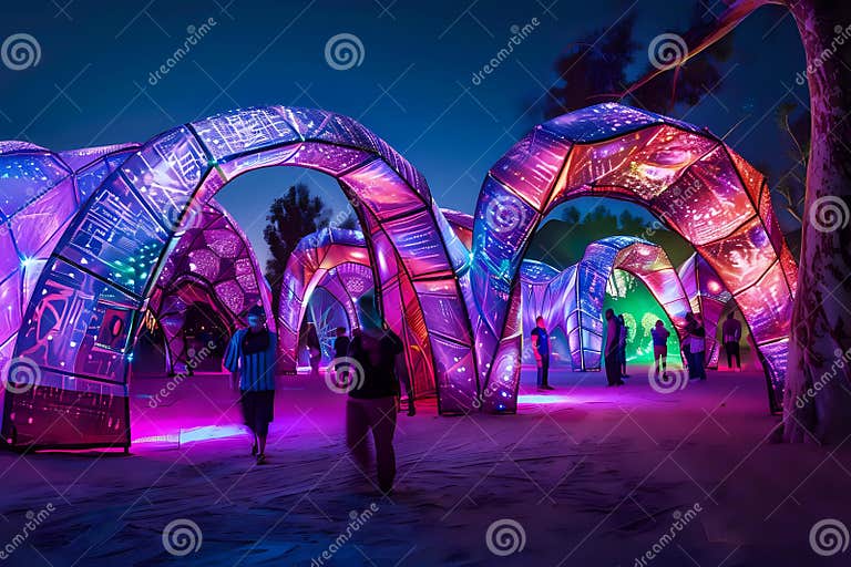 Interactive Light Installations, Exploring a Nighttime Architectural ...