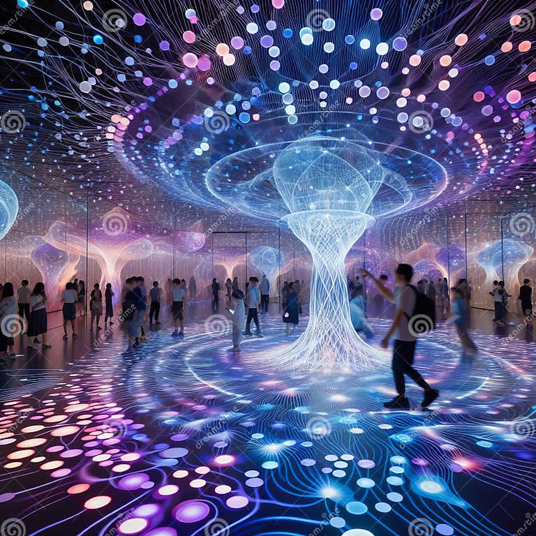 144 33. an Interactive Light Sculpture that Canges Color and in Stock ...