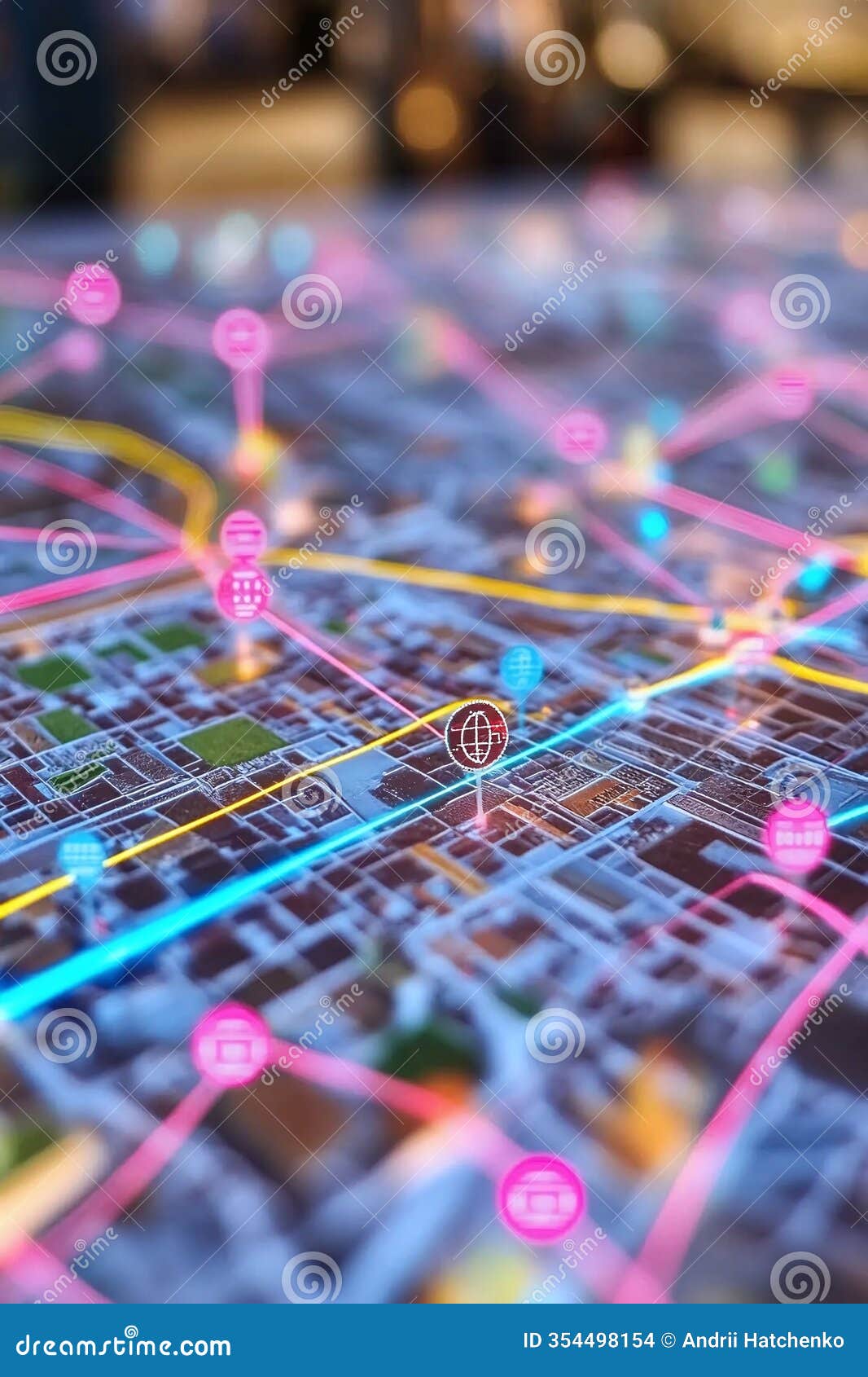 An Interactive-looking 3D Map Illustrating Tourism Hotspots With ...