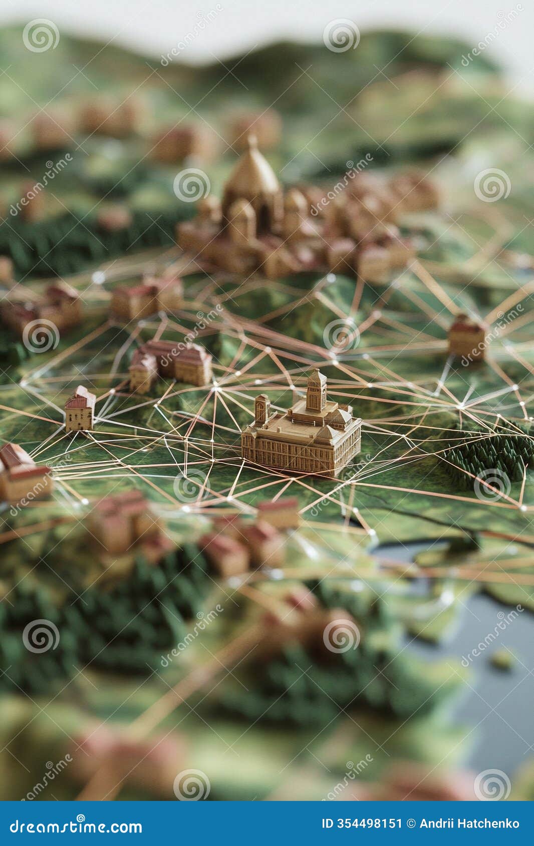 An Interactive-looking 3D Map Illustrating Tourism Hotspots With ...