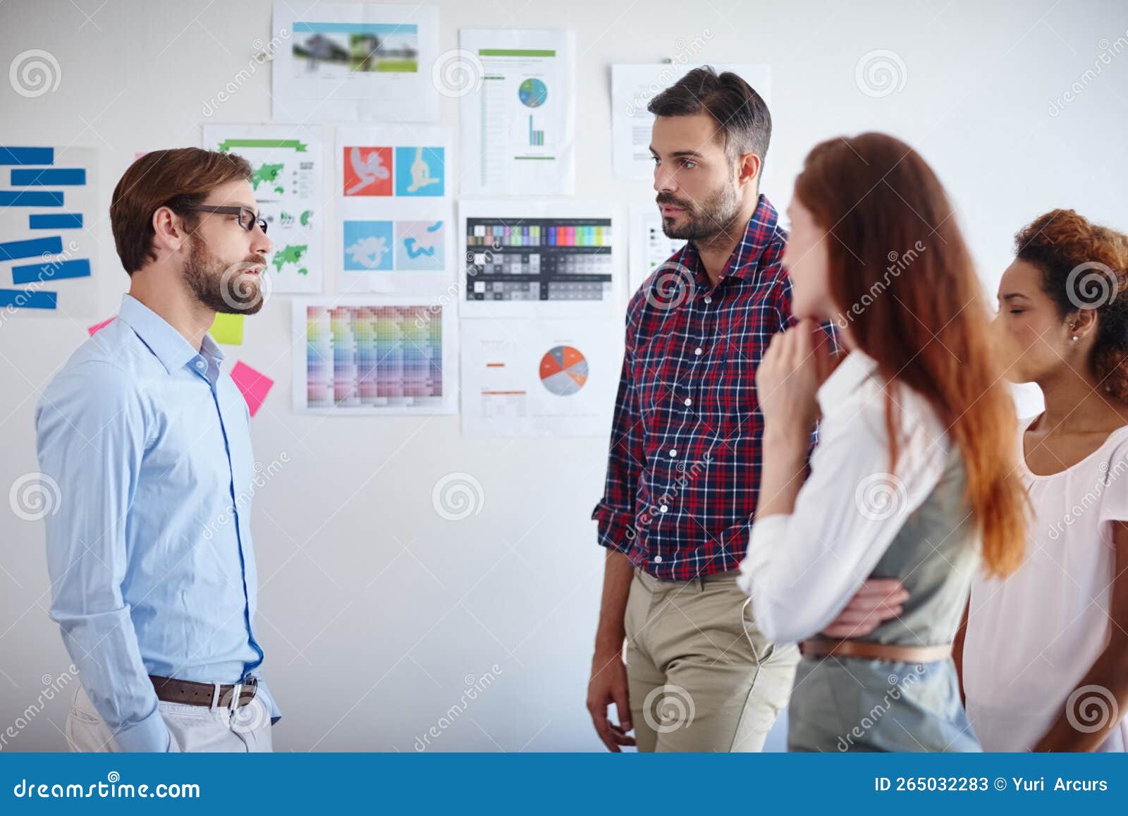 Interactive Meetings are Productive Meetings. a Group of Colleagues ...