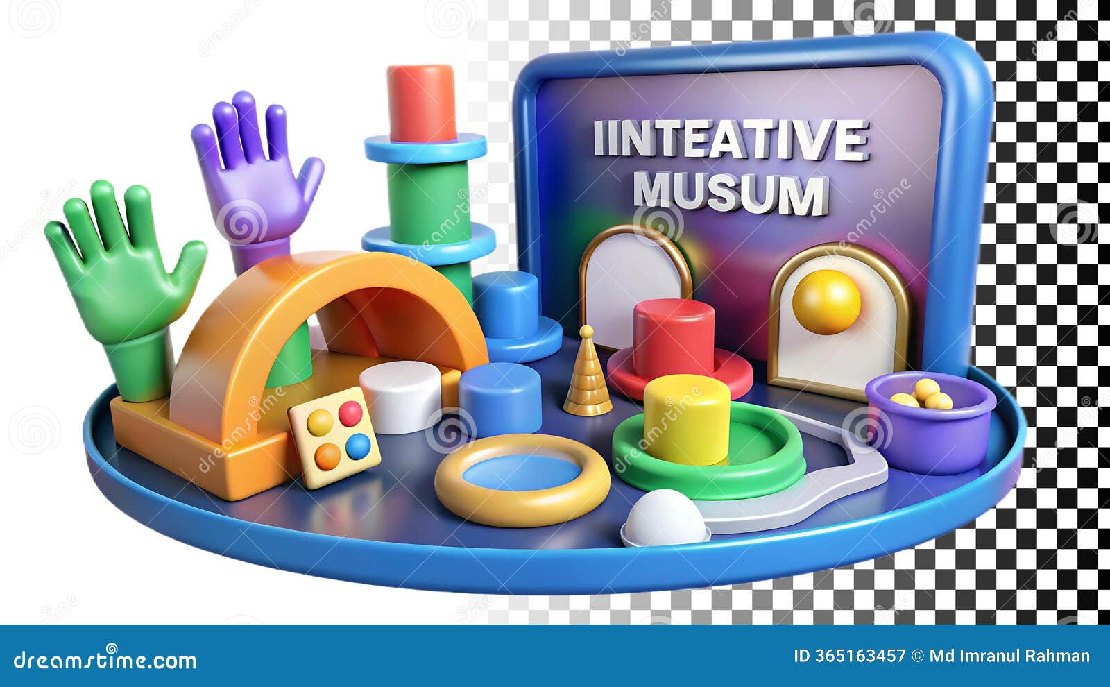 Interactive Museum Exhibits Highlighting The Stock Image ...