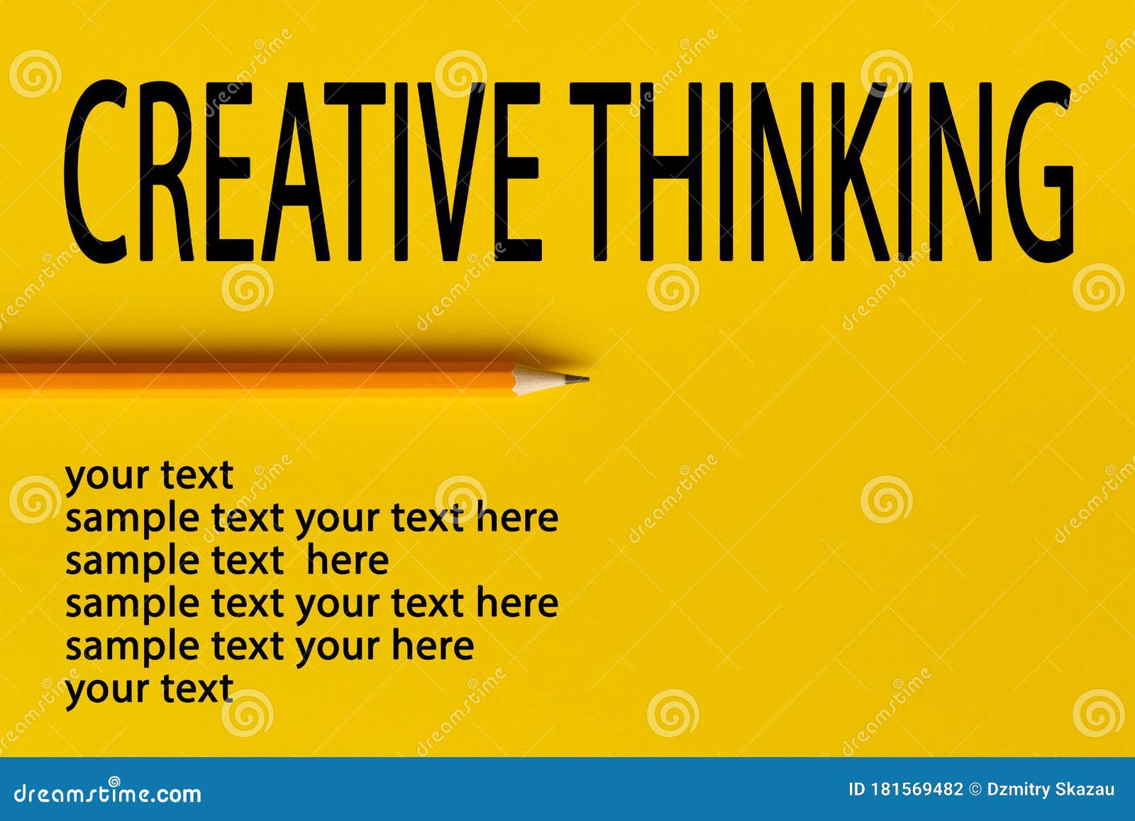 An Interactive Photo Composition of an Orange Pencil and Space for ...